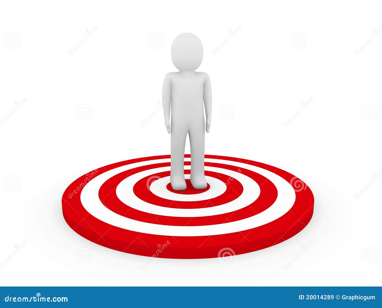 3d target clipart
