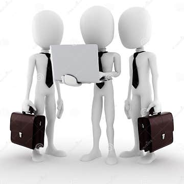 3d man team work stock illustration. Illustration of finance - 27654310
