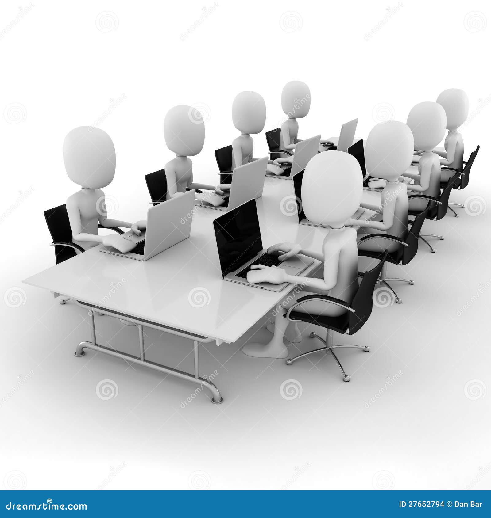 3d man team work concept stock illustration. Illustration of isolated ...
