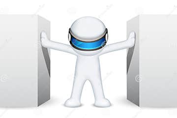 3d Man in Vector stock vector. Illustration of gadget - 22471945