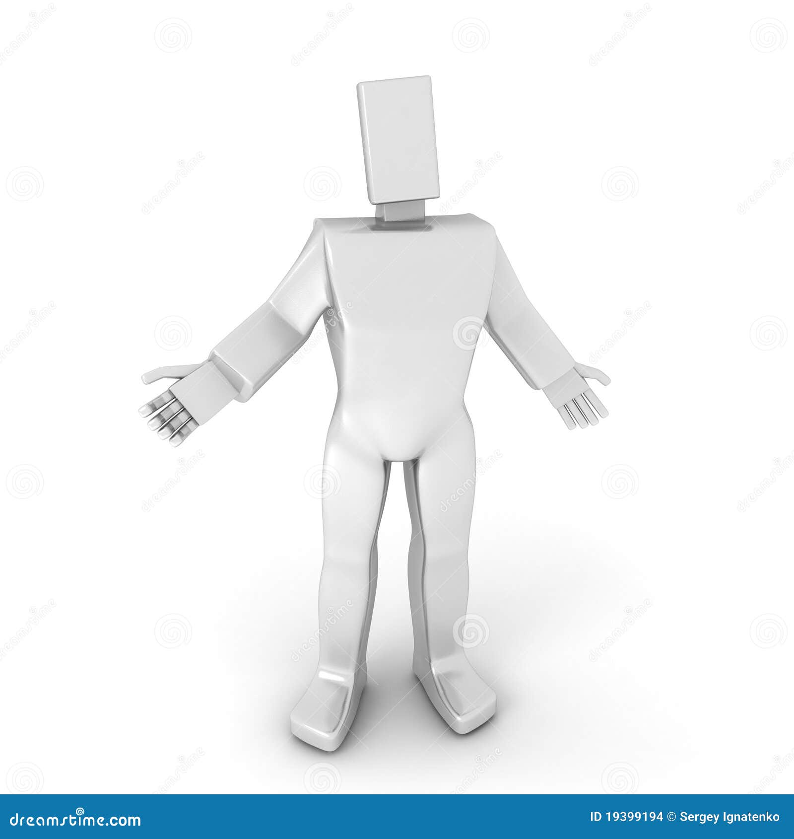 3D Man in welcome pose stock illustration. Illustration of standing ...