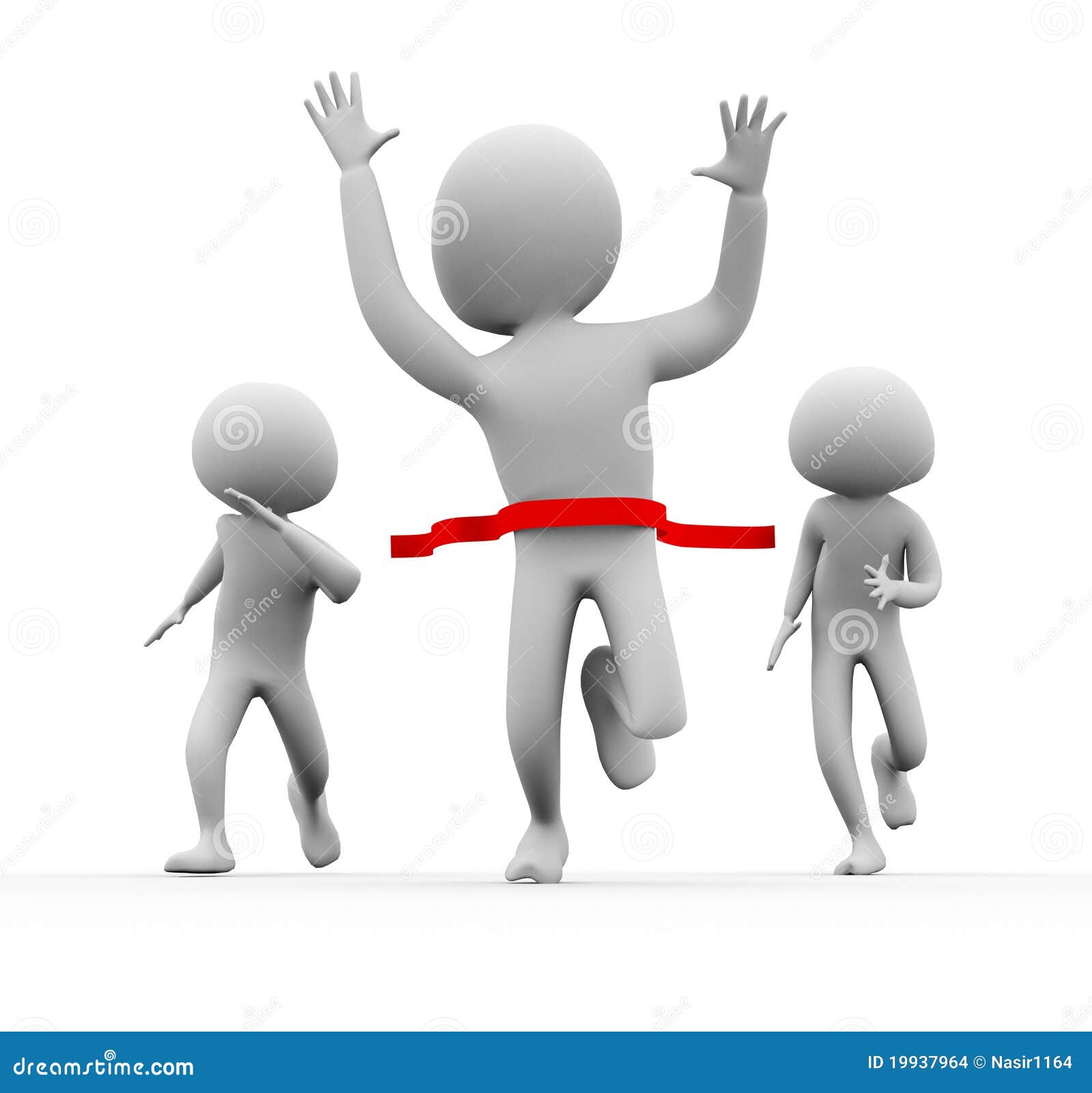 3d man winner stock illustration. Illustration of fast - 19937964