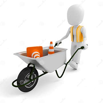 3d man worker stock illustration. Illustration of idea - 13608806