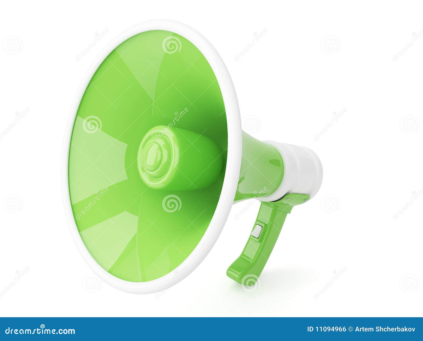 3d Megafoon stock illustratie. Illustration of trek, luidspreker - 11094966