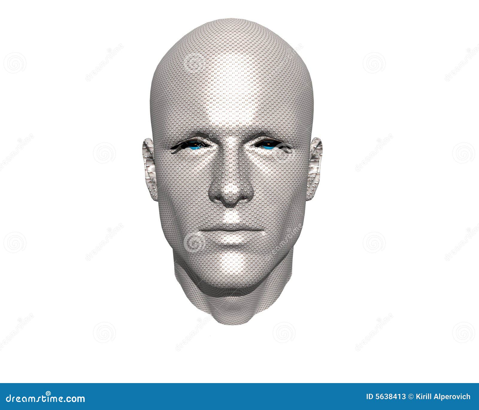 3D men face with texture stock illustration. Illustration of object ...