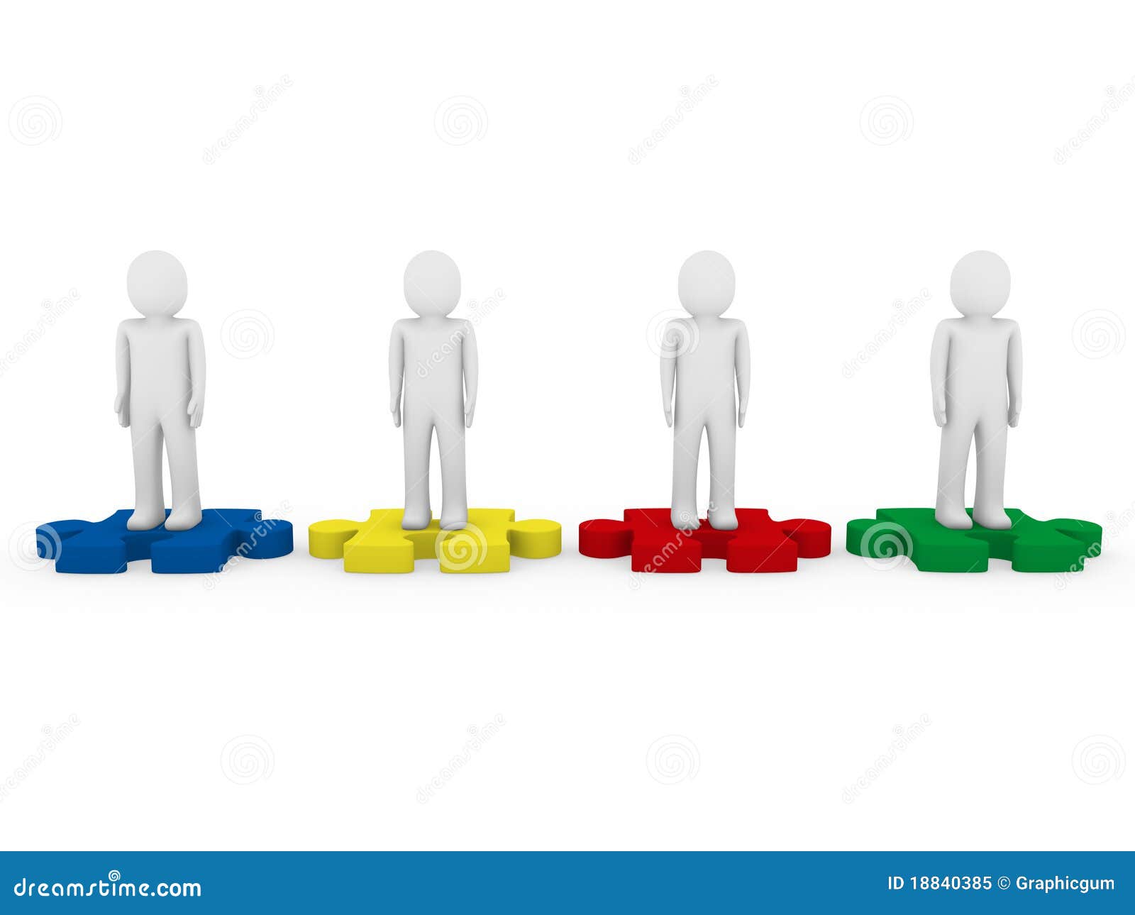3d Men Puzzle Teamwork Stock Image | CartoonDealer.com #18740365