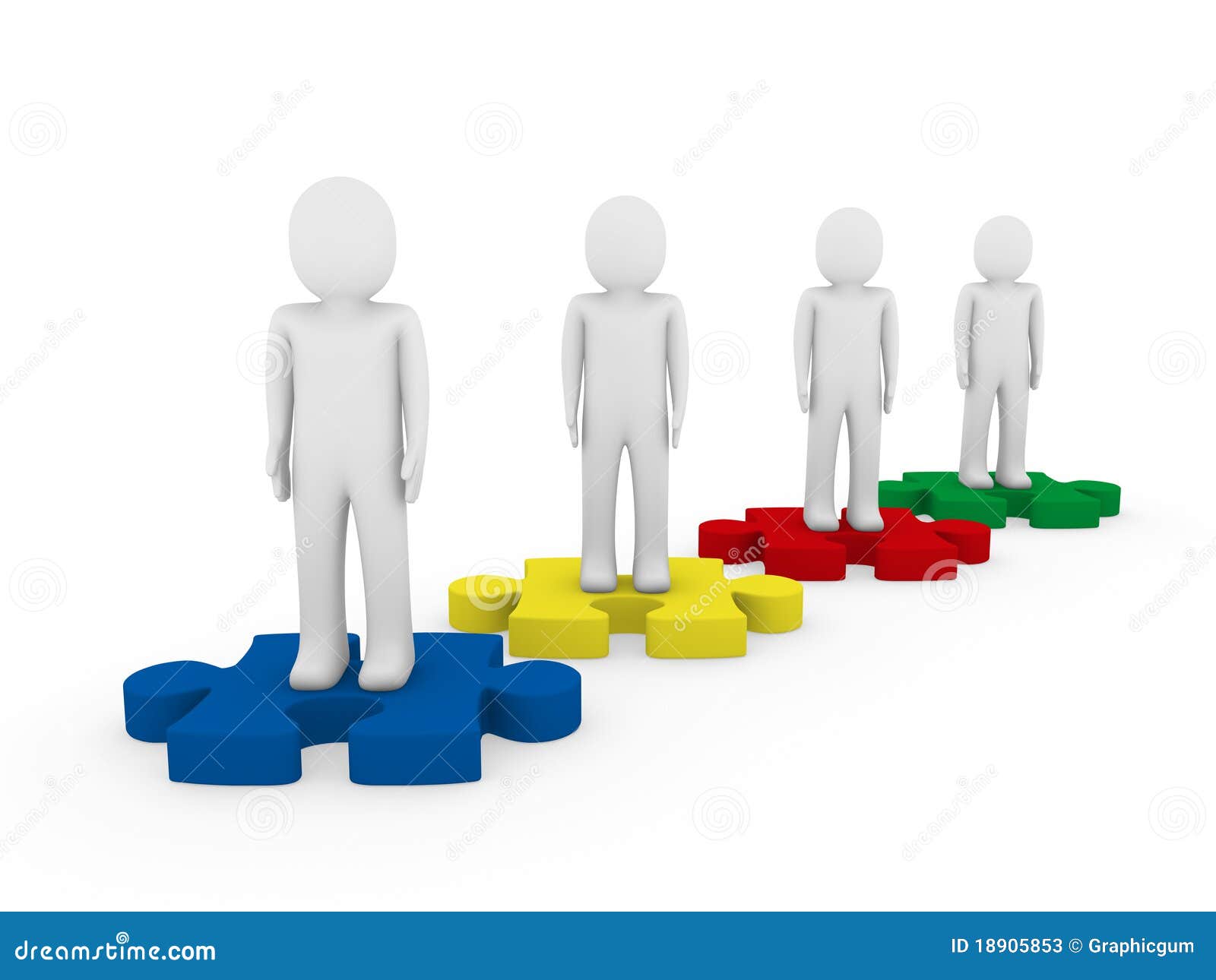 3d men puzzle teamwork stock illustration. Illustration of game - 18905853
