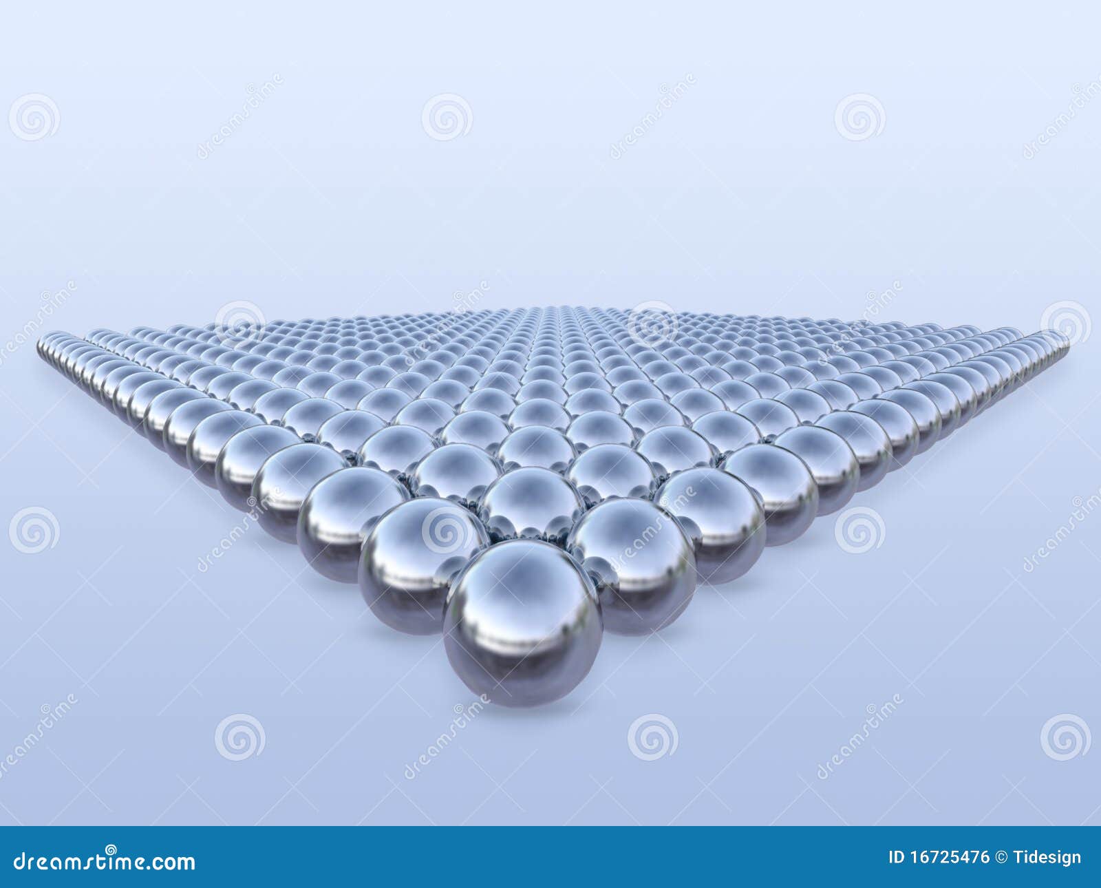 3d Metal Balls in Geometric Pattern Stock Illustration - Illustration ...