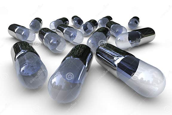 3d metal capsules stock illustration. Illustration of healthy - 11632505