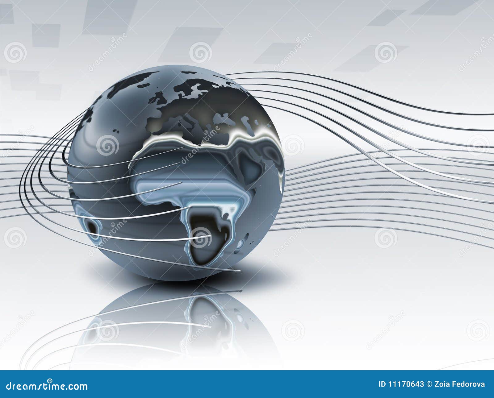 3d metal planet stock illustration. Illustration of design - 11170643