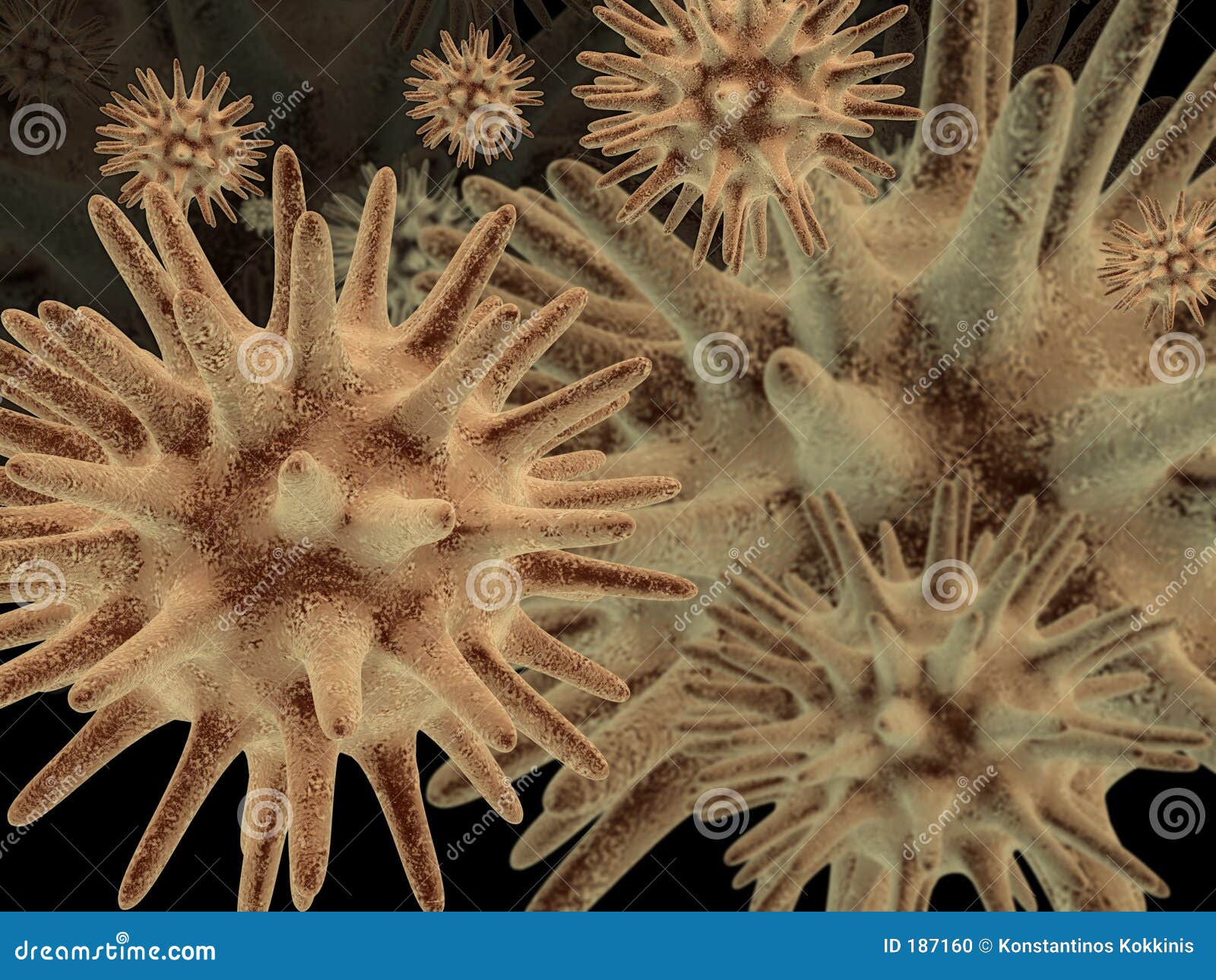 3d microbi #1 illustrazione di stock. Illustrazione di virus - 187160