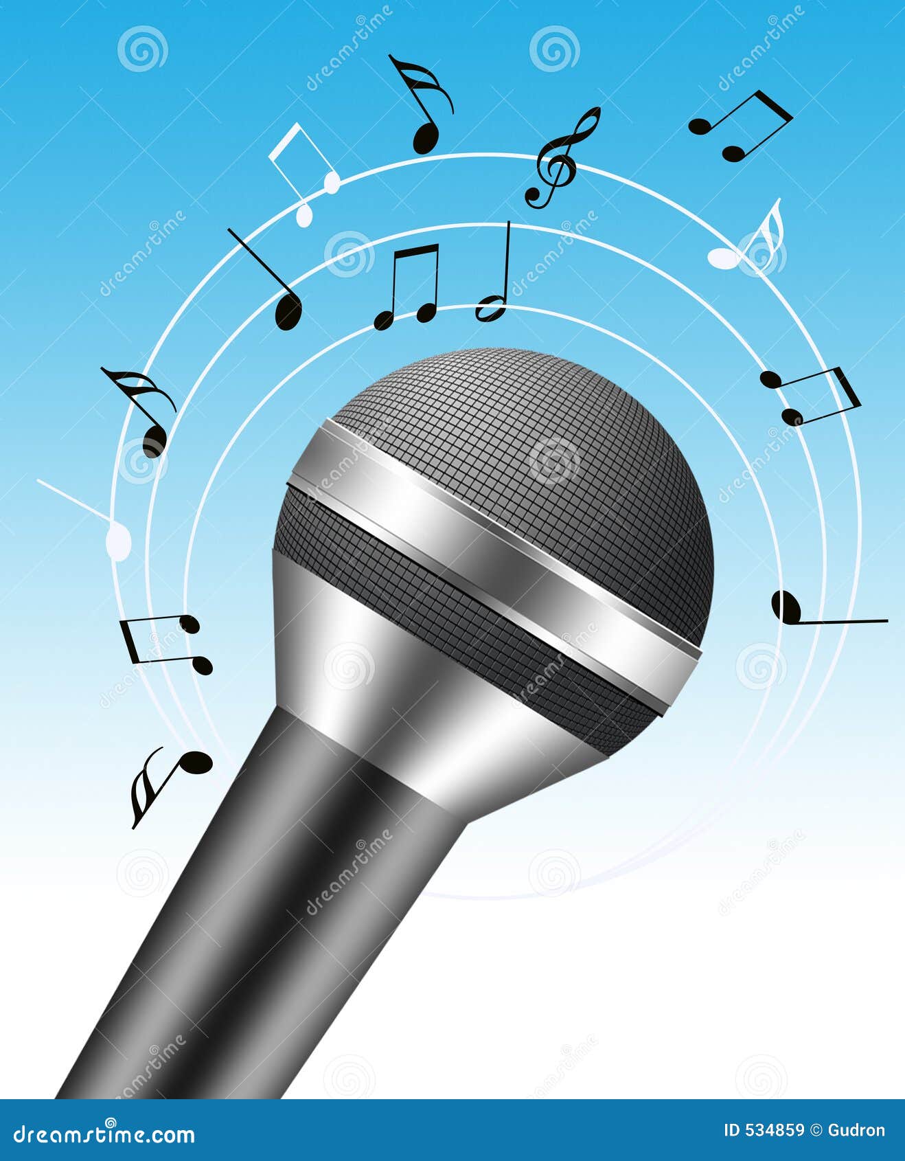 3d microfoon stock illustratie. Illustration of rotatie - 534859