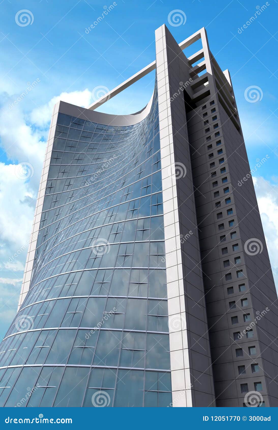 3D Model of Office Structure Stock Photo - Image of business ...