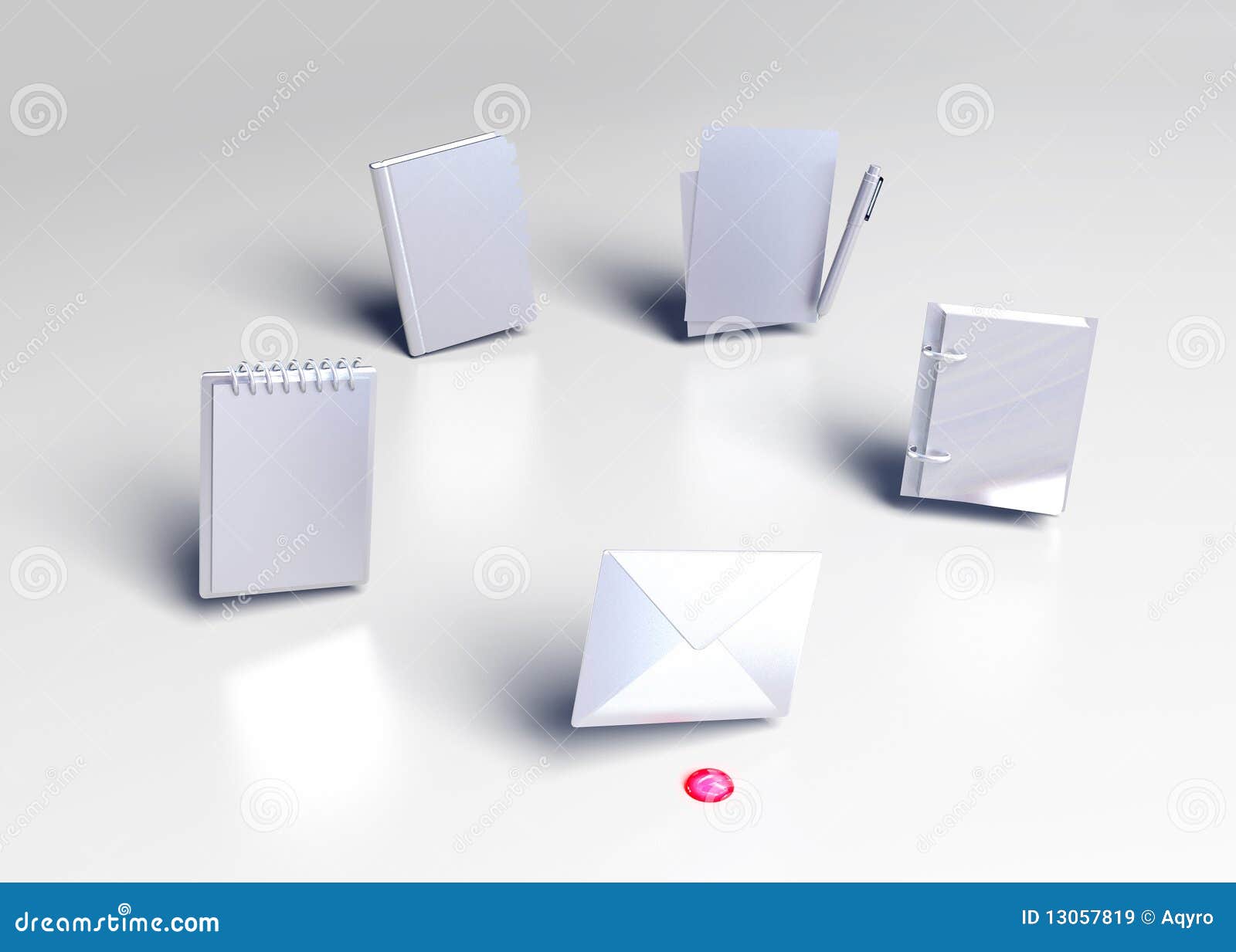 3d model van pictogrammen stock illustratie. Illustration of ...