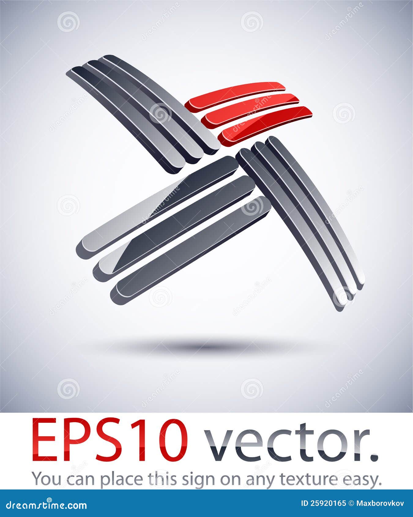 3D modern cross logo icon. stock illustration. Illustration of logo ...