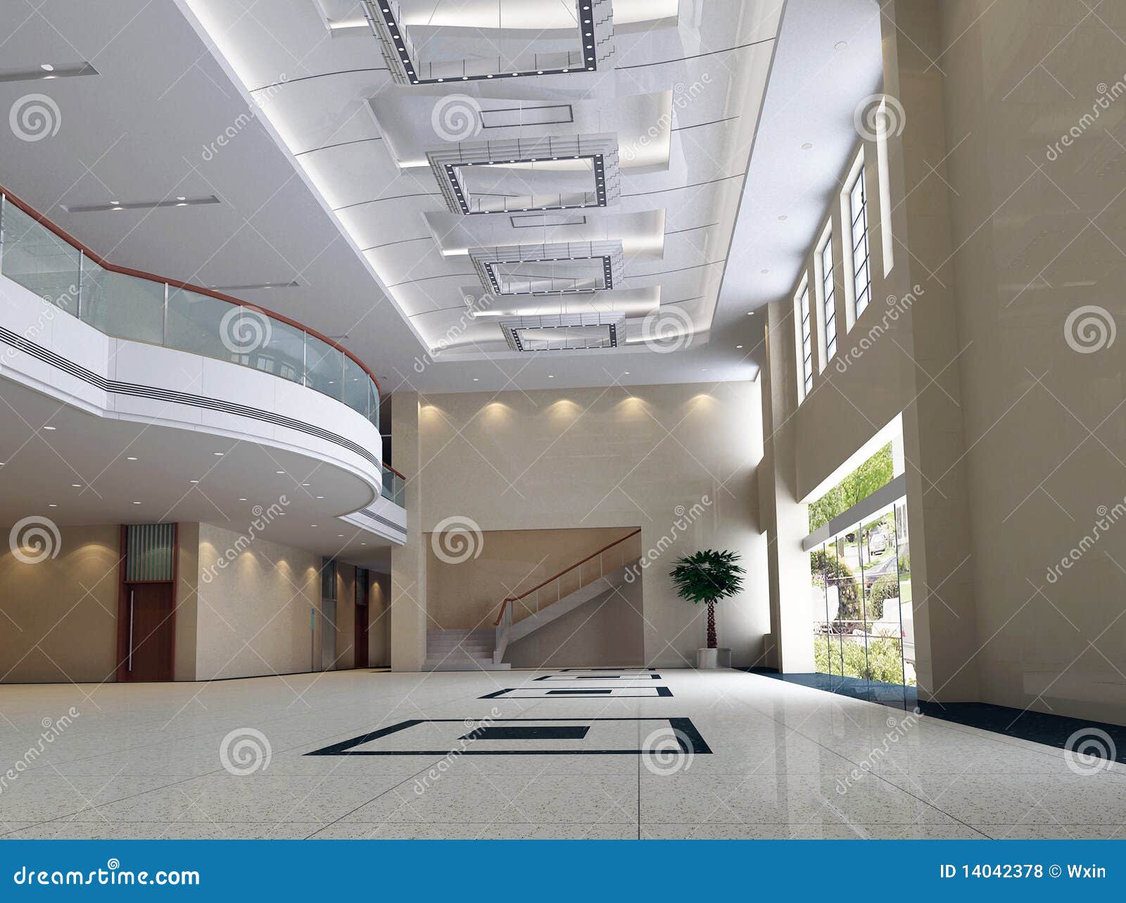 Hall With A Corridor In Contemporary Style With A Wardrobe And A ...