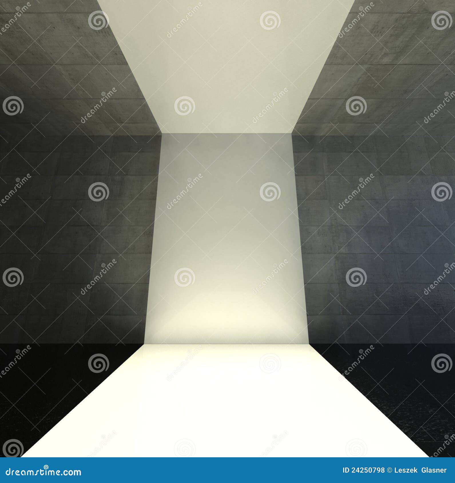 3d Modern Indoor, Empty Stage Stock Illustration - Illustration of ...