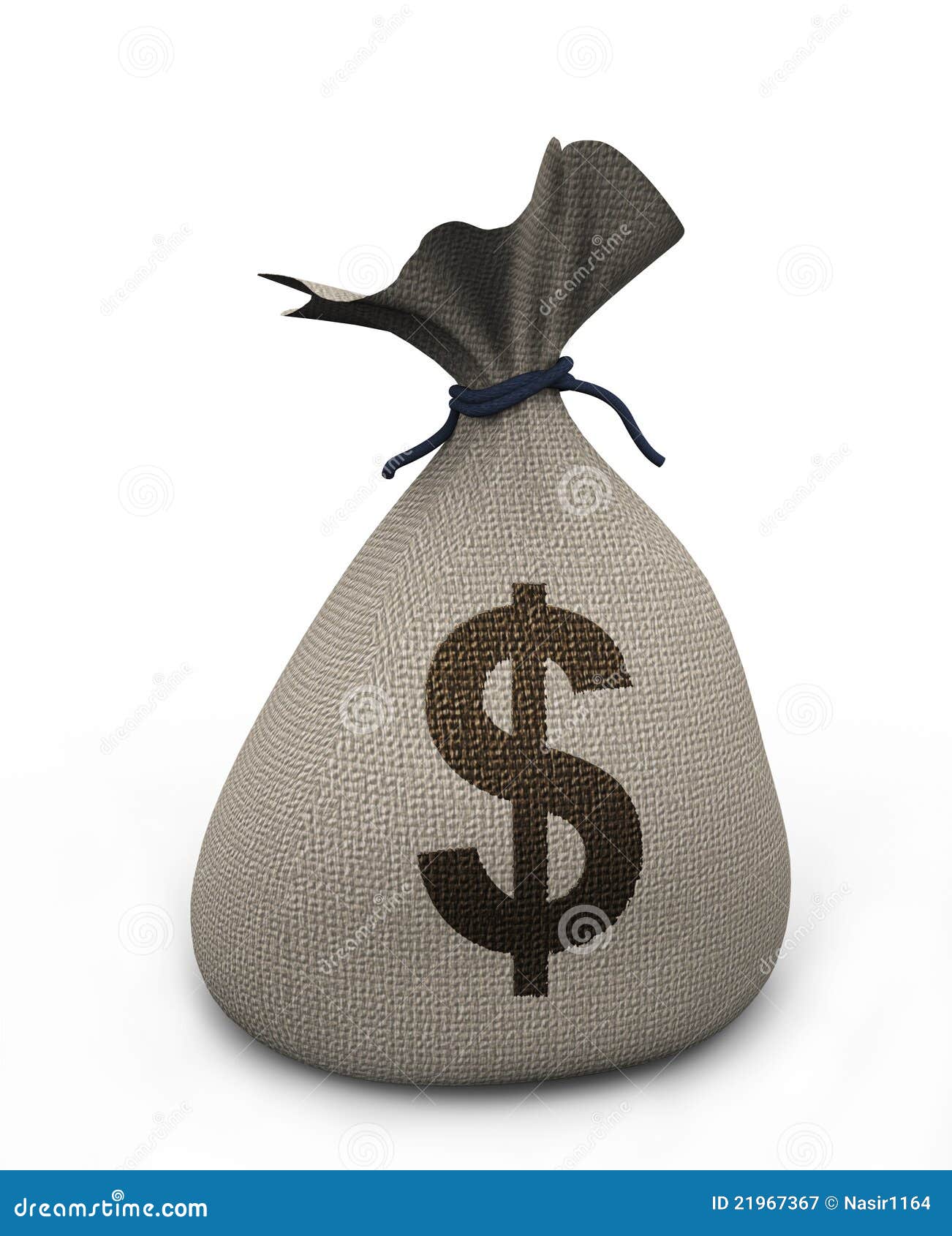 3d money bag stock illustration. Illustration of millionaire - 21967367