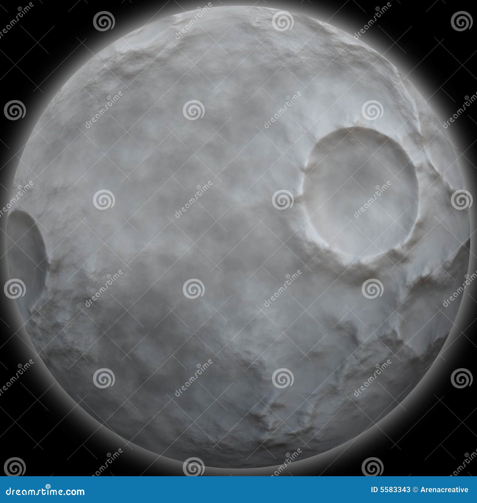 3d moon stock illustration. Illustration of detailed, monthly - 5583343