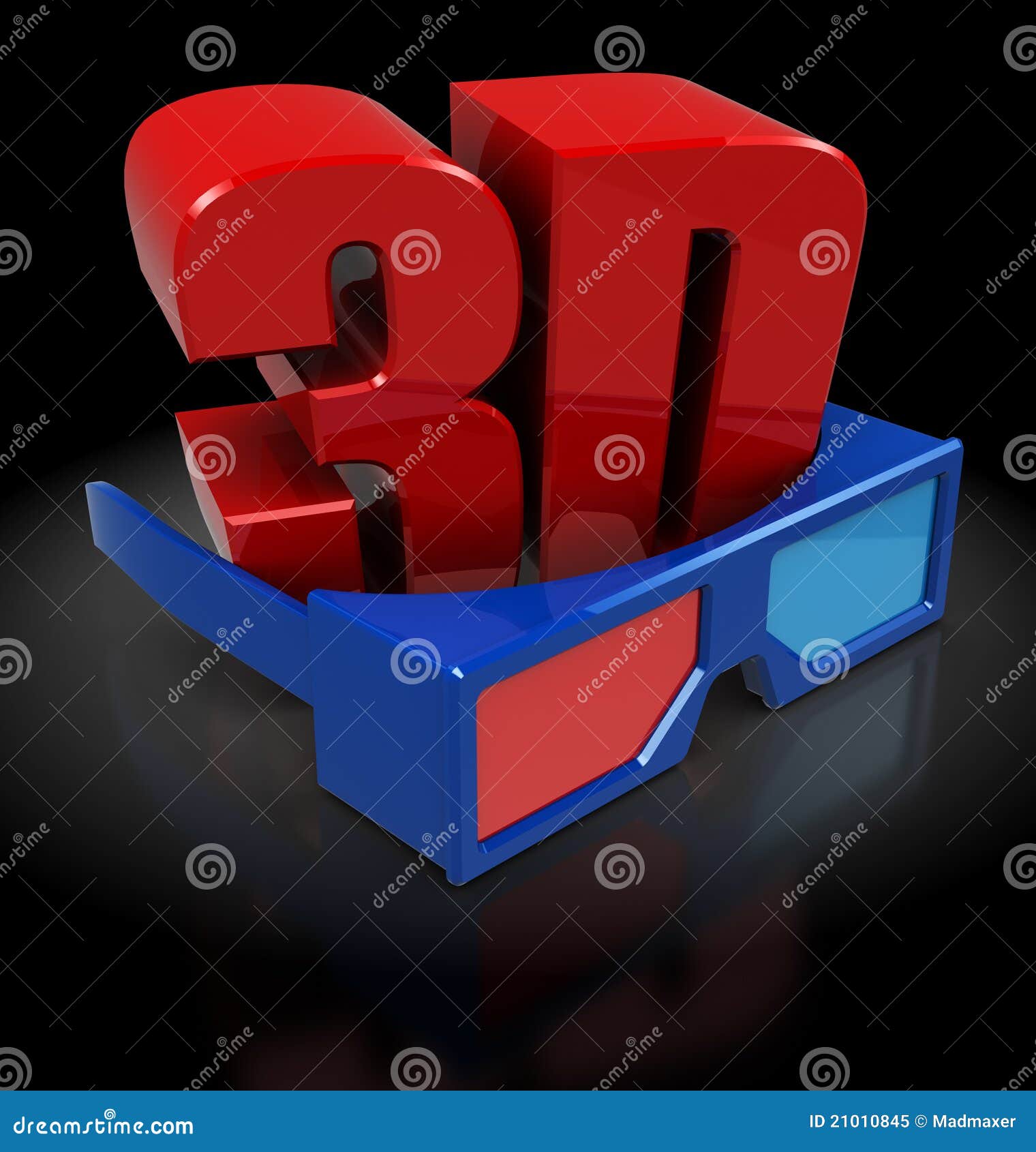 3d movie stock illustration. Illustration of colorful - 21010845