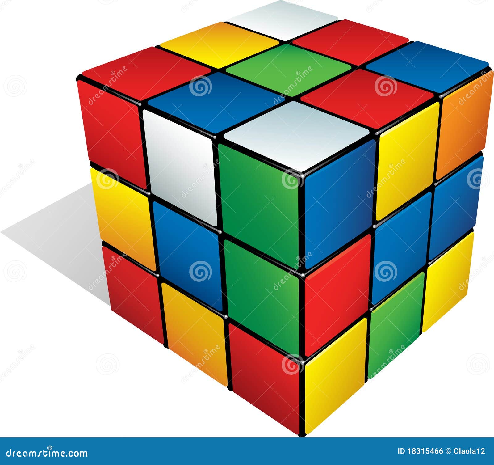 3d multicolored kubus redactionele foto. Illustration of vorm - 18315466