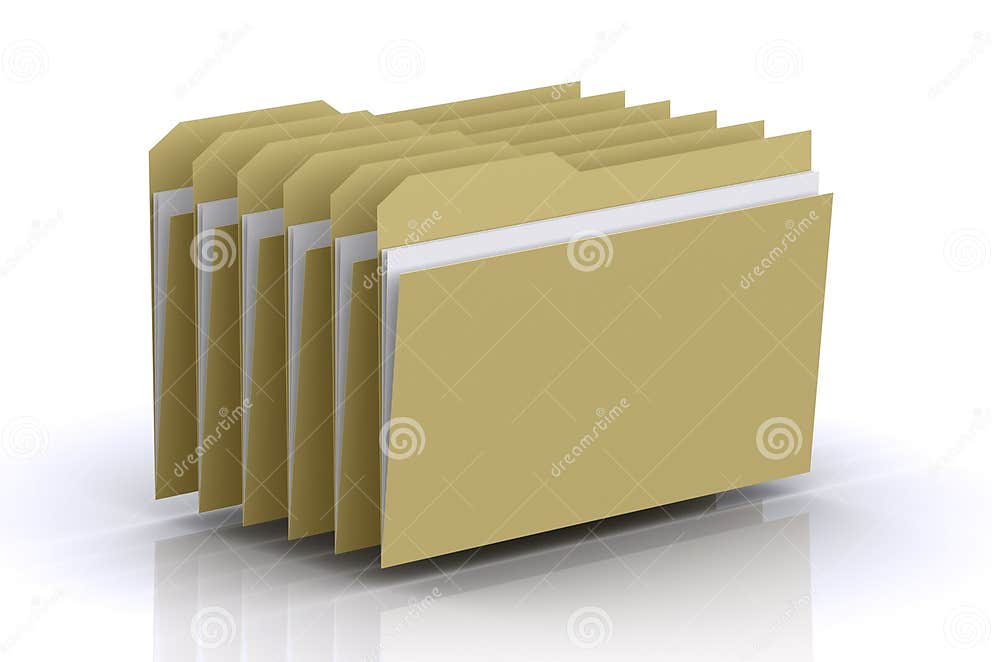 3d Multiple Folders stock photo. Image of file, tools - 2163602