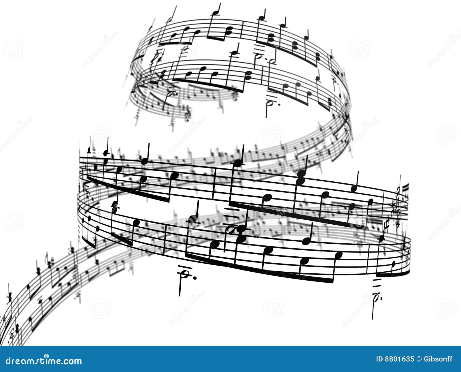 3d music notes stock illustration. Illustration of note - 8801635
