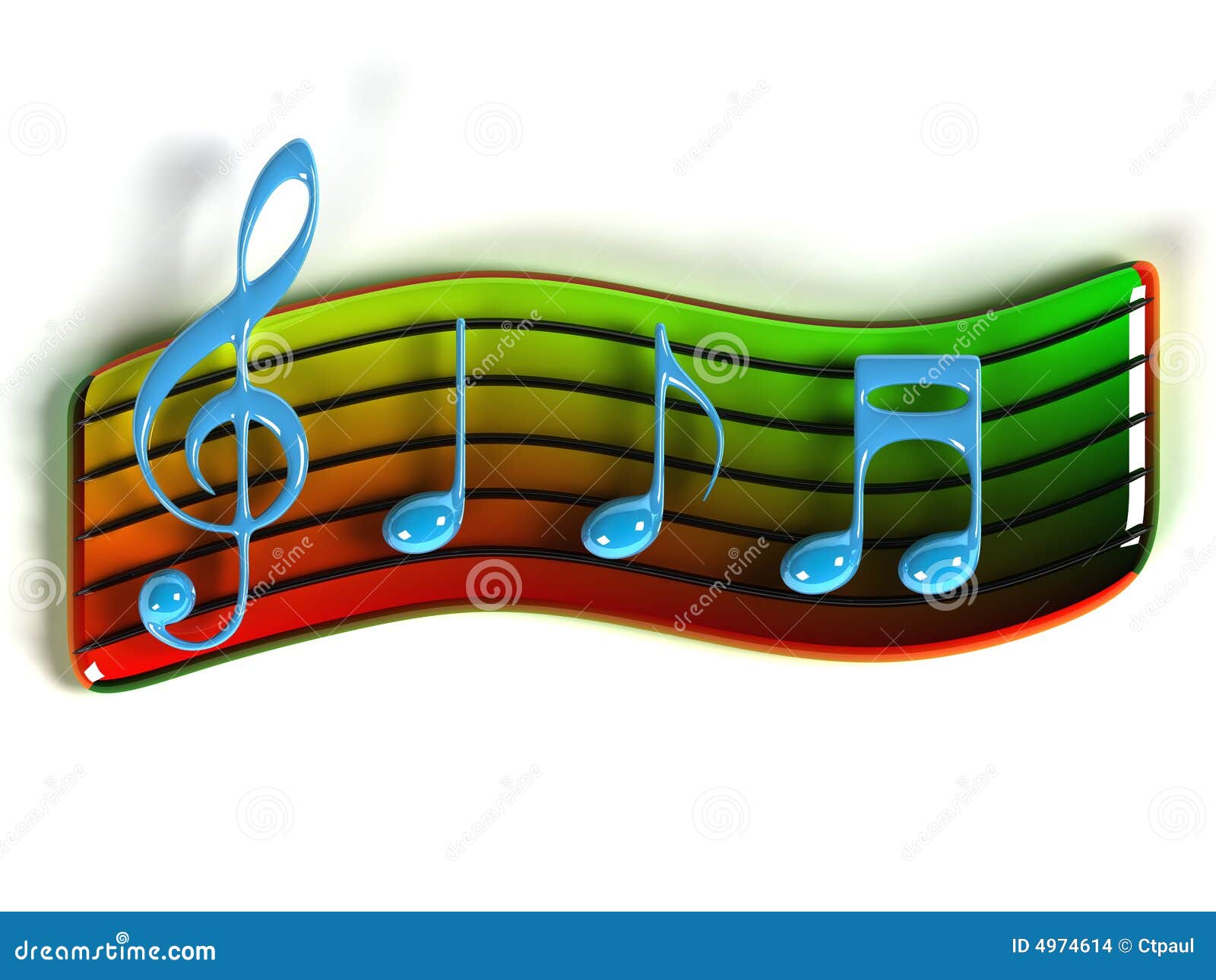 3D Music symbol stock illustration. Illustration of musical - 4974614