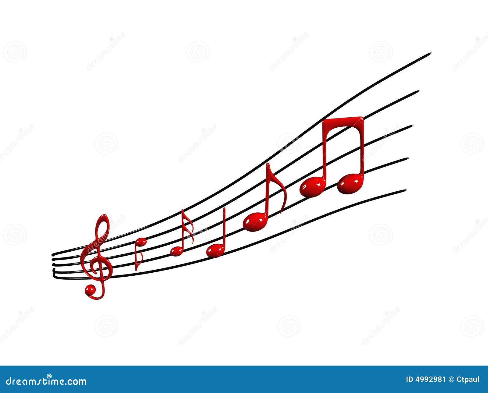3D Music symbol stock illustration. Illustration of music - 4992981