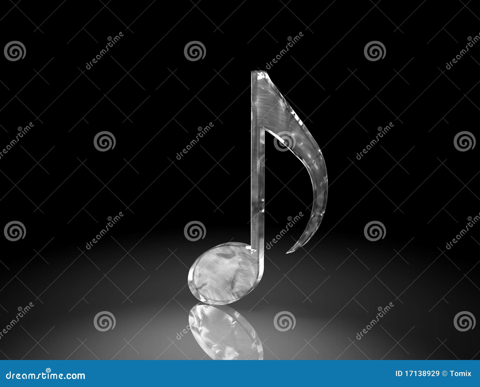 3d musical note stock illustration. Illustration of melody - 17138929