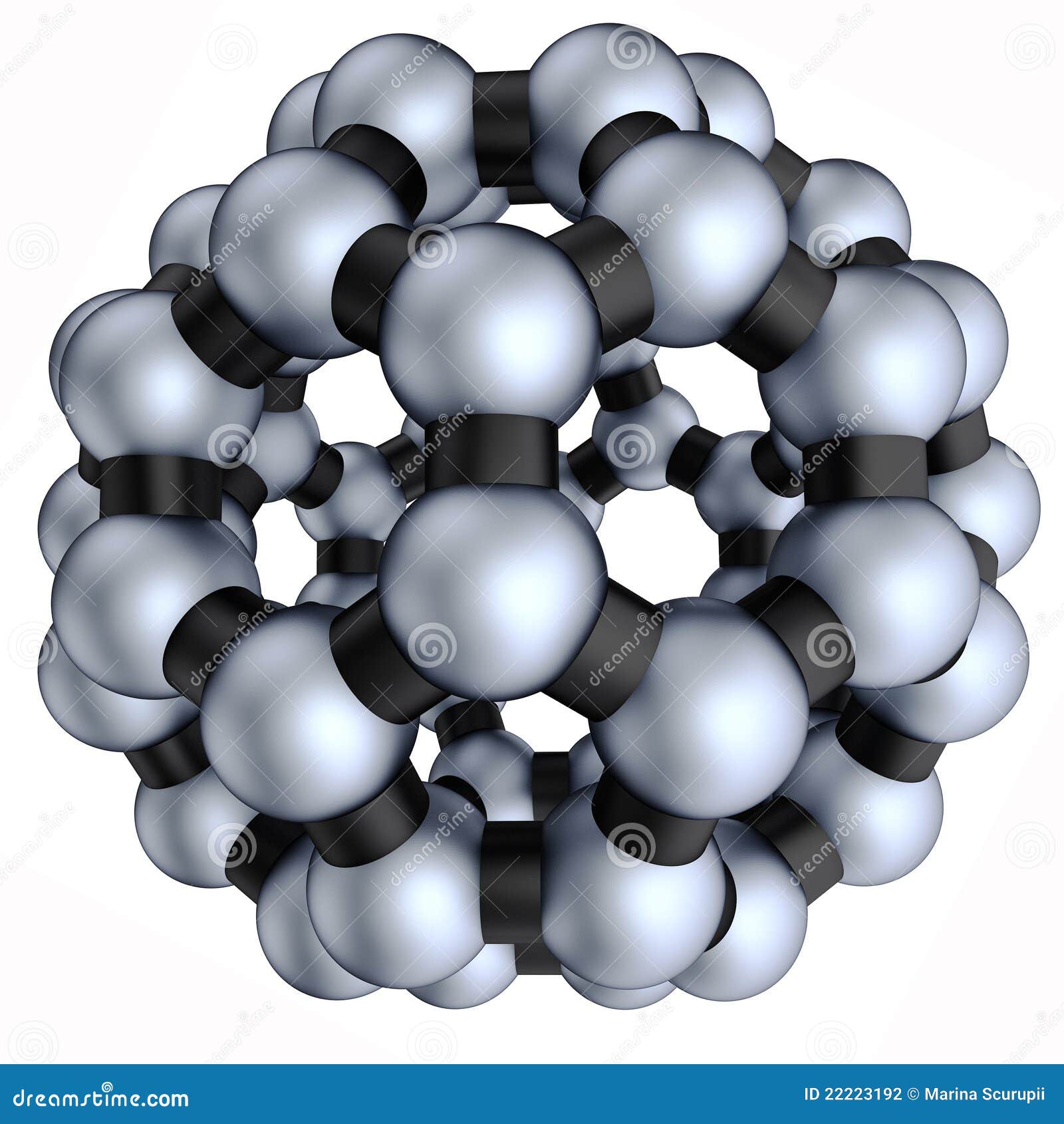 3d nano sphere stock illustration. Illustration of black - 22223192