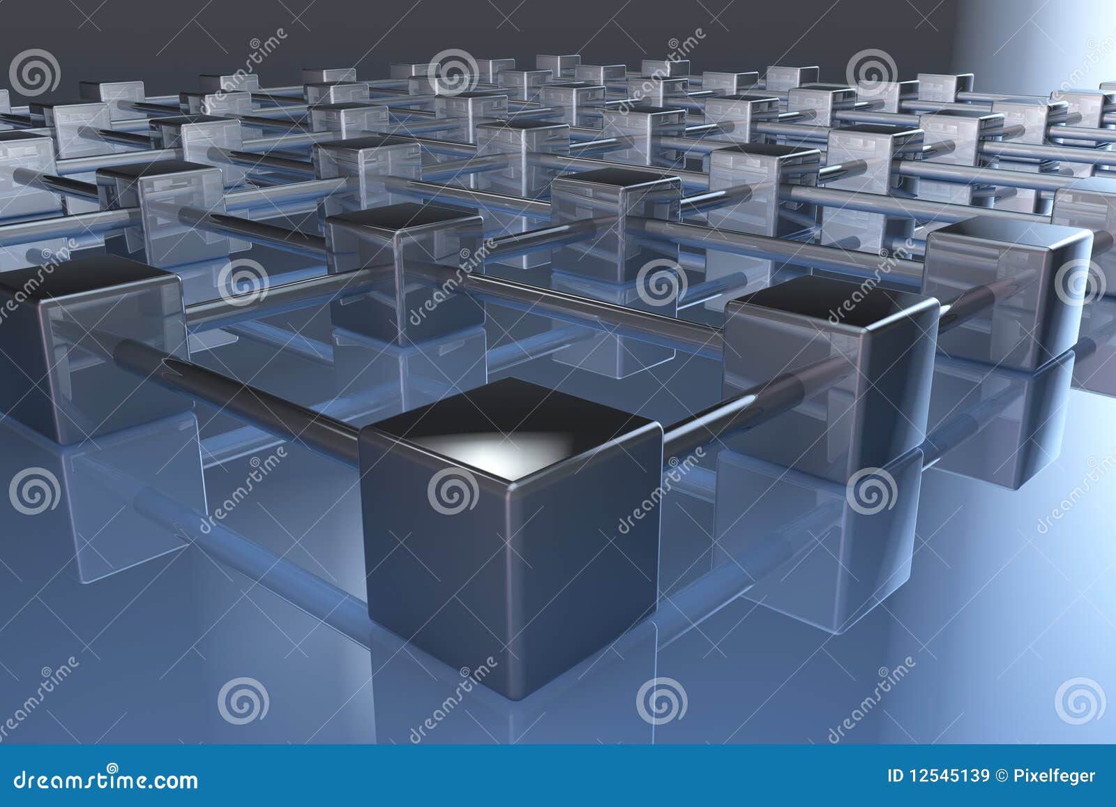 3d network connections stock illustration. Illustration of management ...