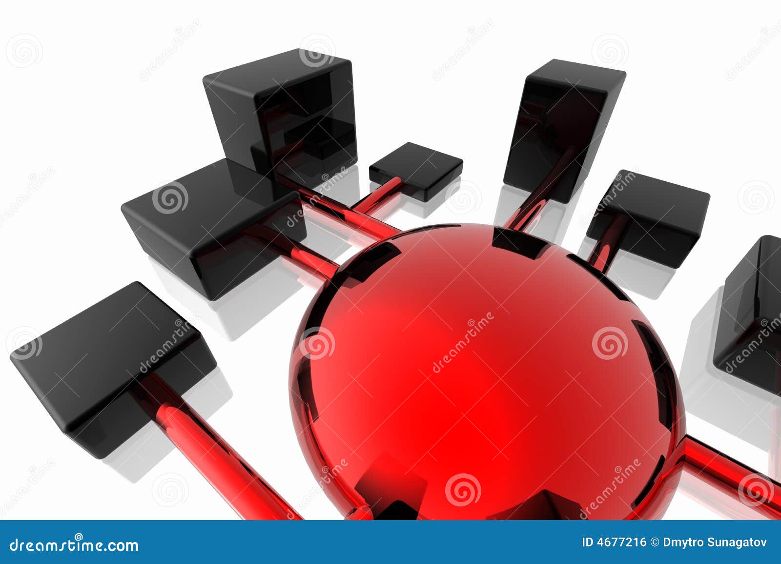3d network connections stock illustration. Illustration of painting ...