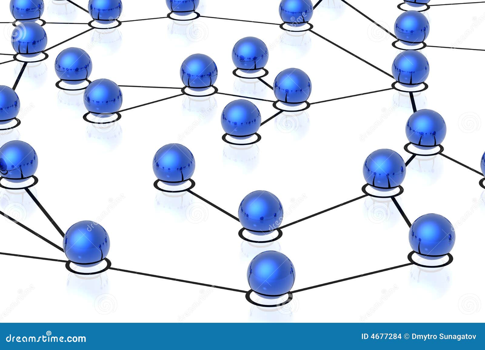 3d network connections stock illustration. Illustration of leadership ...