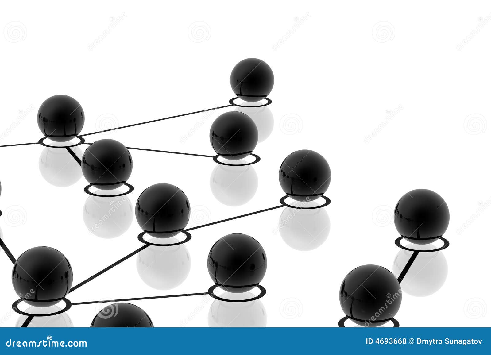 3d network connections stock illustration. Illustration of construction ...