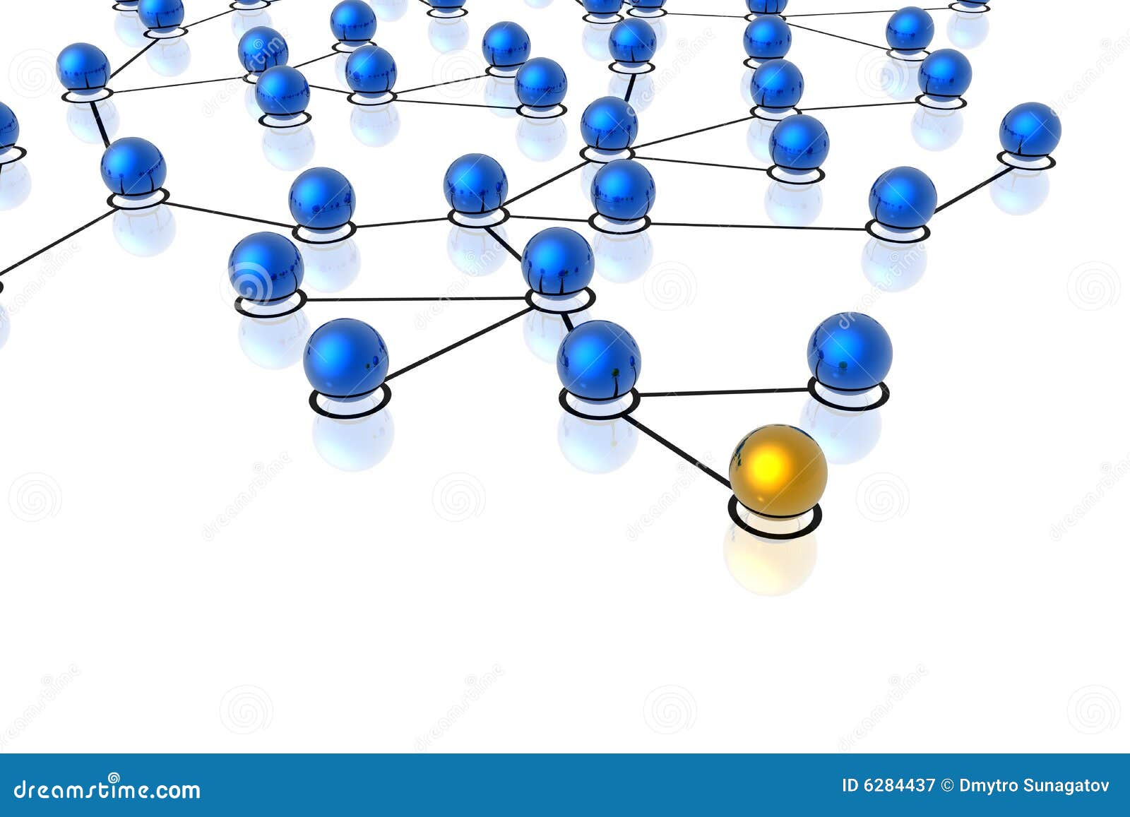 3d network connections stock illustration. Illustration of background ...