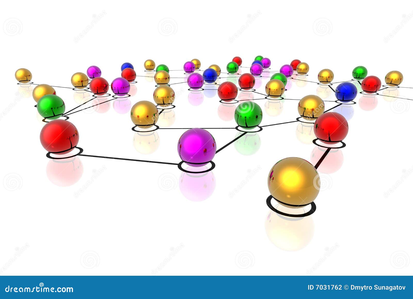 3d Network Connections Picture. Image: 7031762