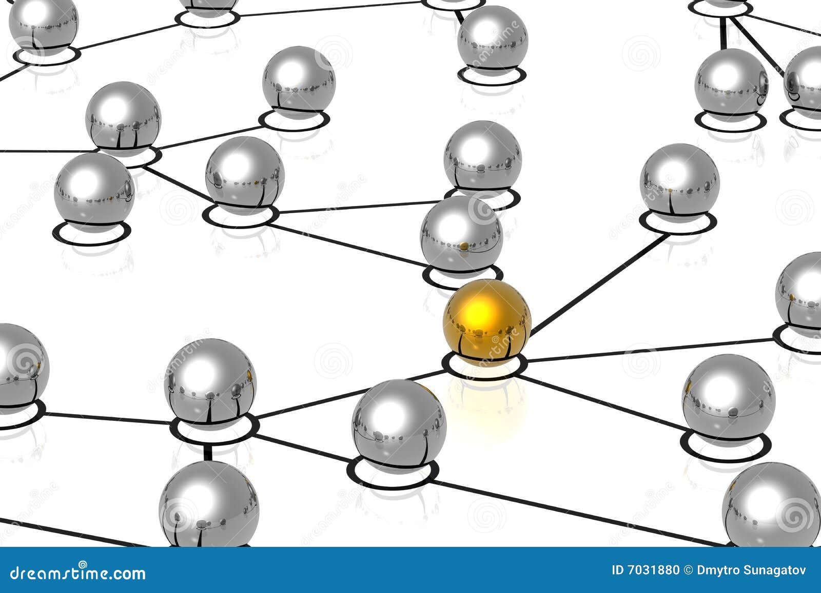 3d network connections stock illustration. Illustration of industry ...