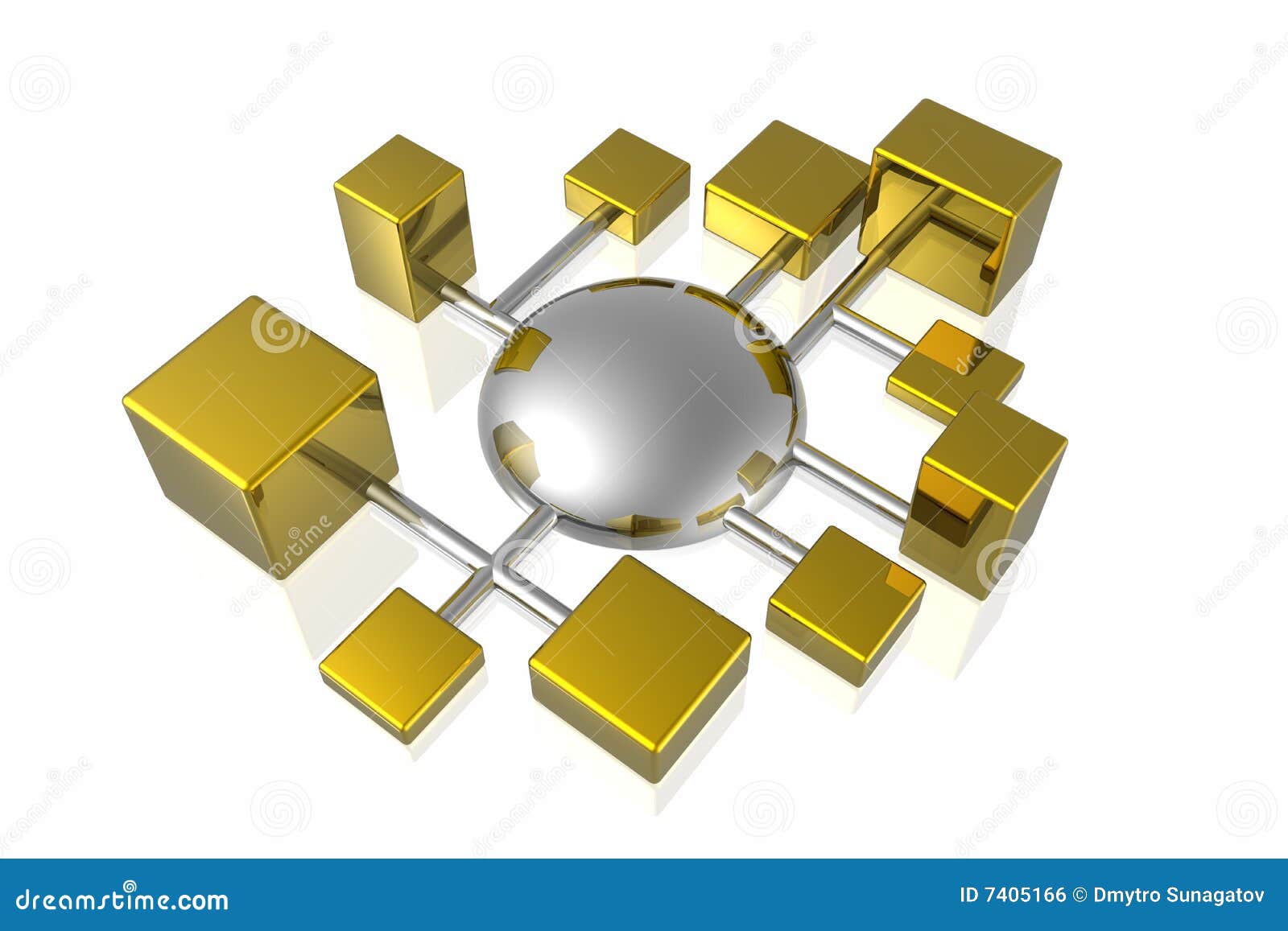 3d network connections stock illustration. Illustration of cables - 7405166