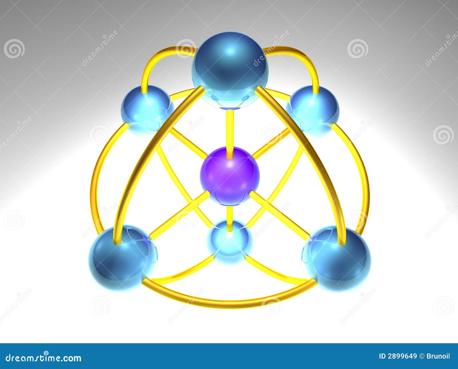 3D Network Node Stock Image | CartoonDealer.com #2900317