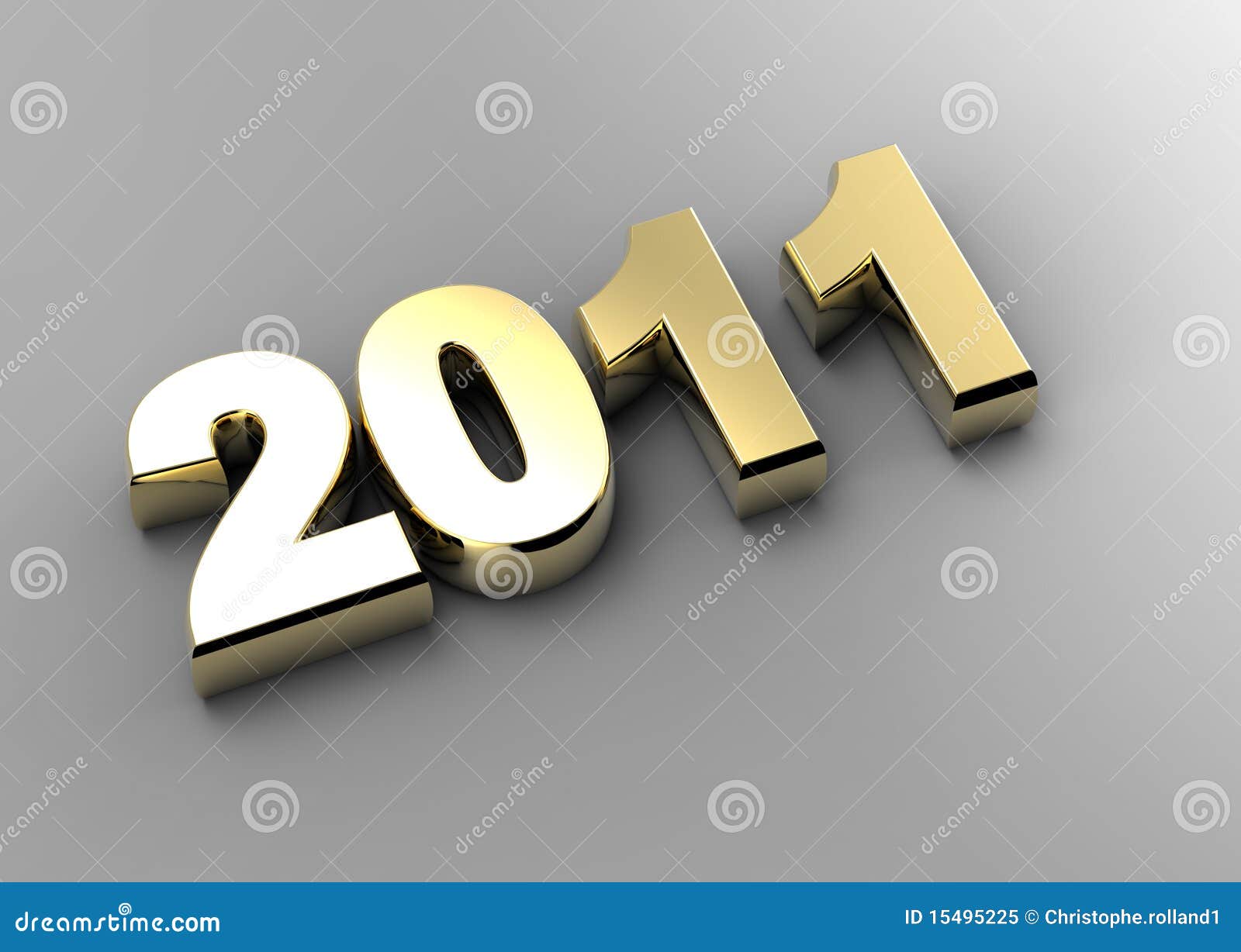 3d new year 2011 stock illustration. Illustration of light - 15495225