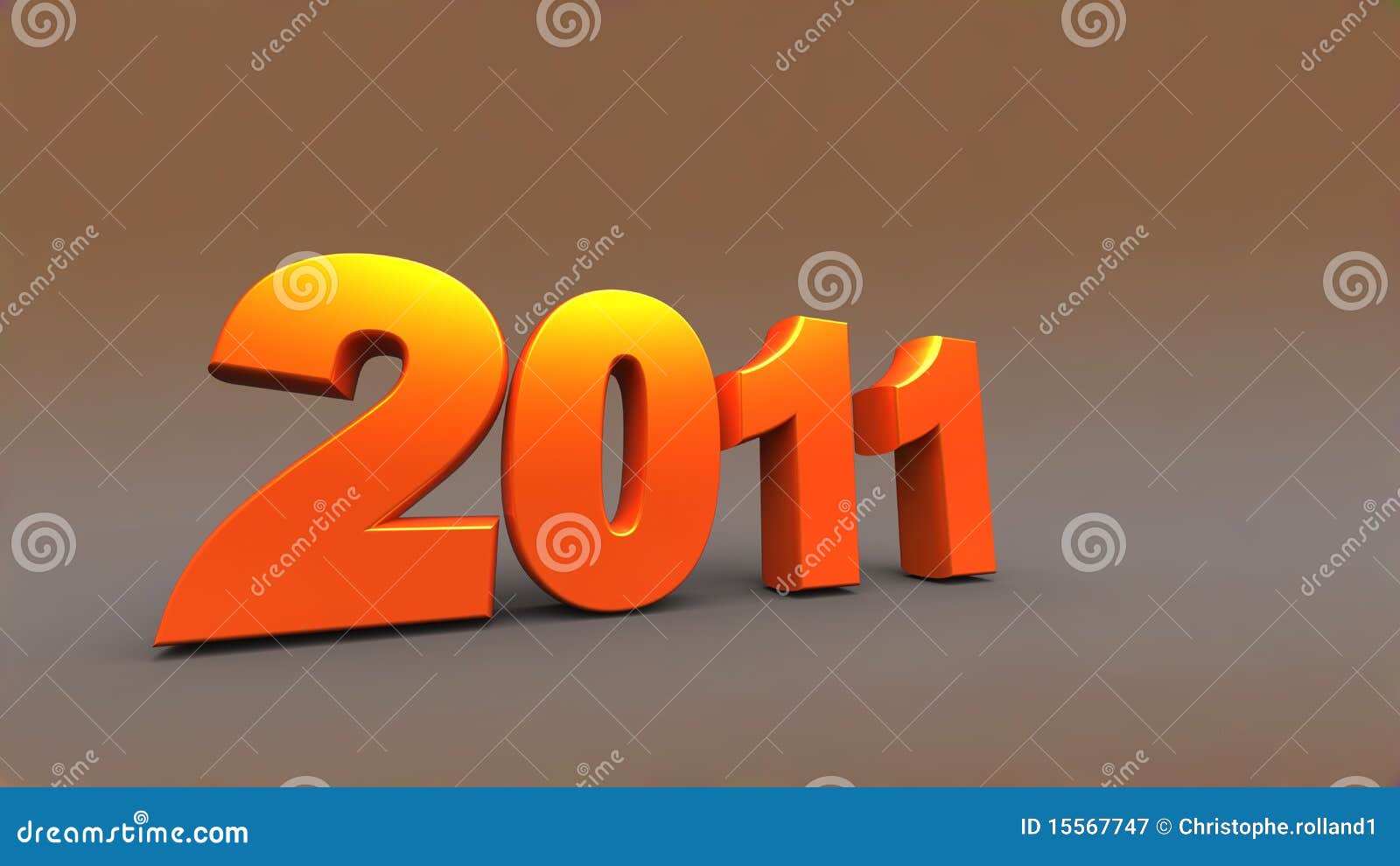 3d new year 2011 stock illustration. Illustration of color - 15567747