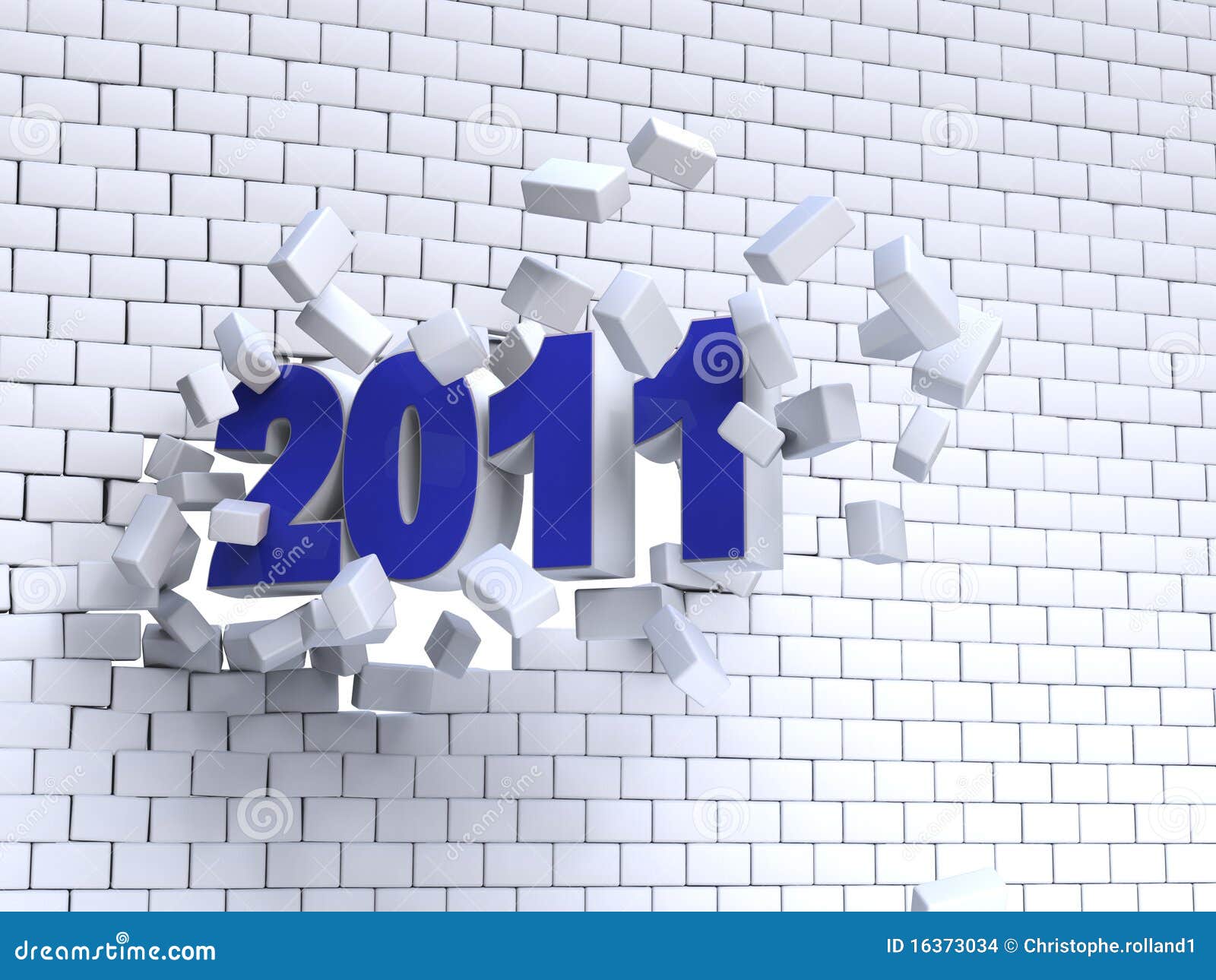 3d new year 2011 stock illustration. Illustration of date - 16373034