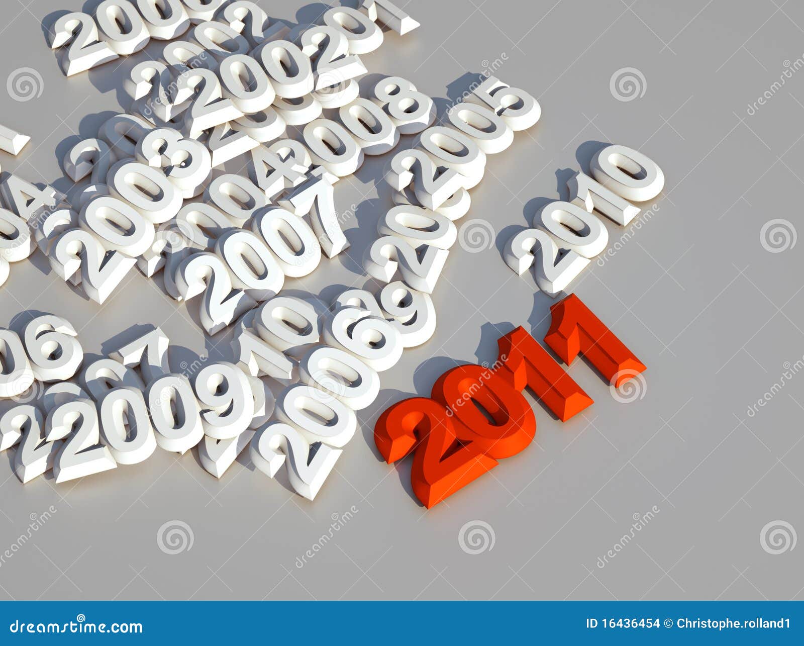 3d new year 2011 stock illustration. Illustration of night - 16436454