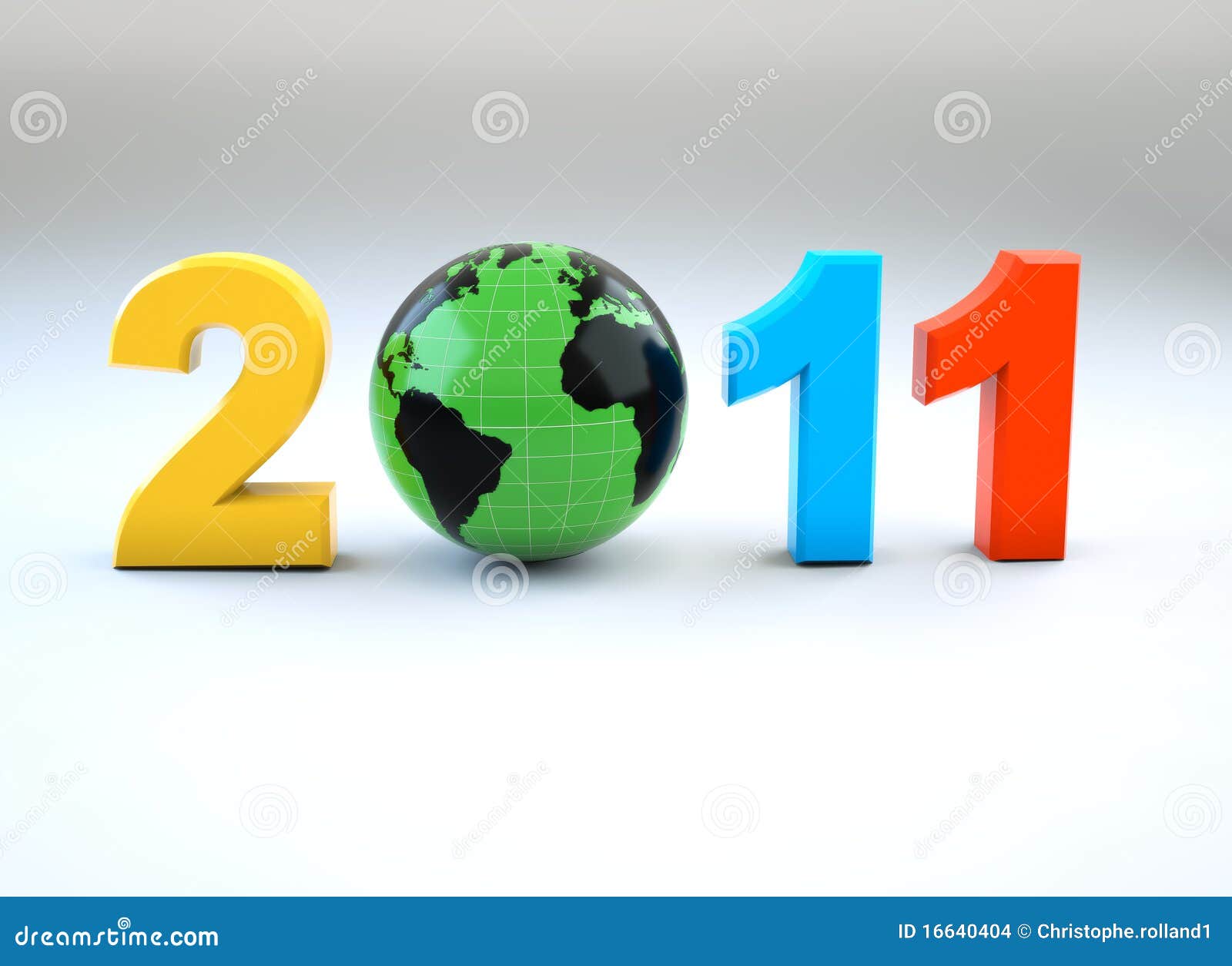 3d New Year 2011 Illustration Stock Illustration - Illustration of ...