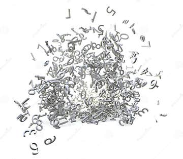 3d numbers exploded stock illustration. Illustration of bang - 23656812
