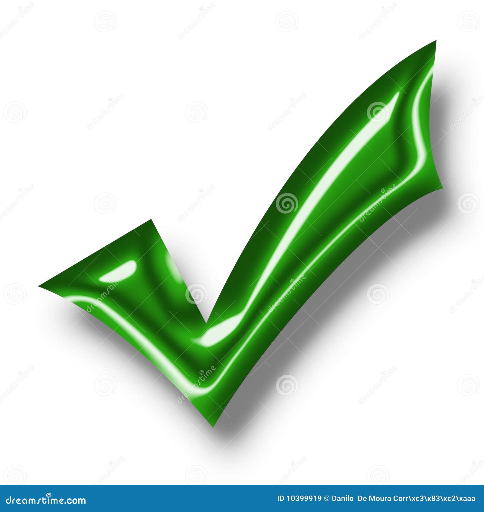 3d ok mark stock illustration. Illustration of lead, mark - 10399919