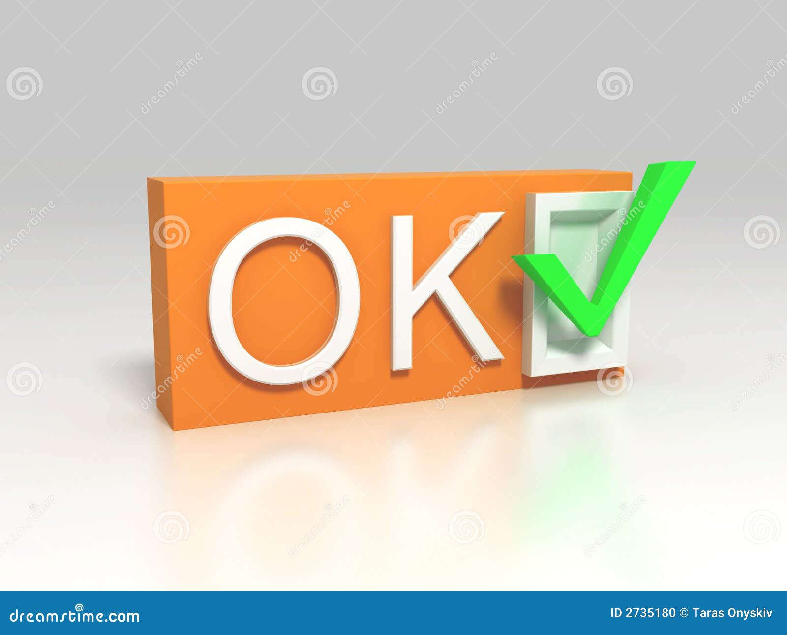 3d OK sign stock illustration. Illustration of confirm - 2735180