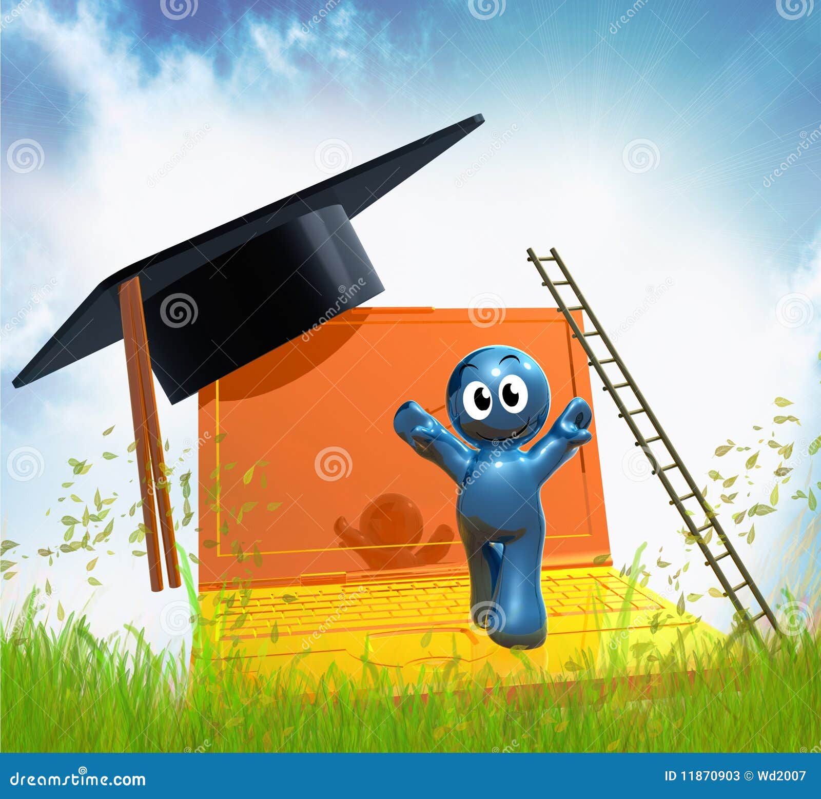 Graduation Cap Icon Vector Illustration | CartoonDealer.com #42084842