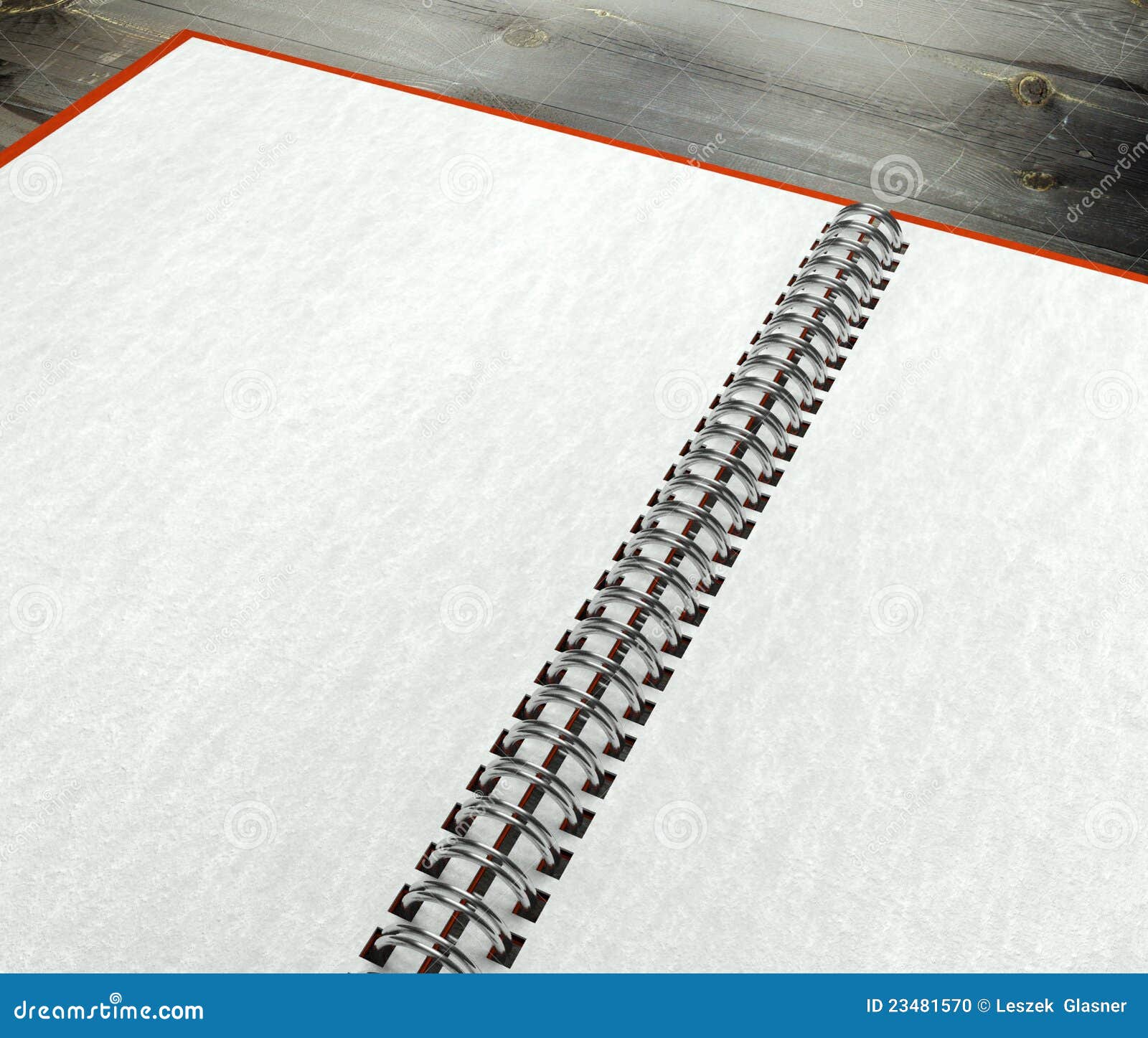 3d Open Blank Notebook on Desk Paper Texture Stock Photo - Image of ...